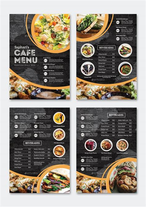 Restaurant Food Menu Template Food Menu Template Food Menu Design
