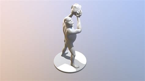 Australopithecus Male Figurine 3d Model 3d Printable Cgtrader