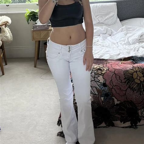 White Low Rise Tight Jeans Life With A Jeans Fetish