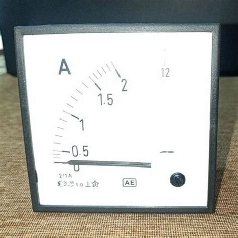 Three Ae 12a Analog Ac Ammeter For Industrial Dimension 96x96mm At ₹ 480 Piece In Pimpri