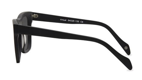 Virtual Square Matte Black Frame Prescription Sunglasses Eyebuydirect