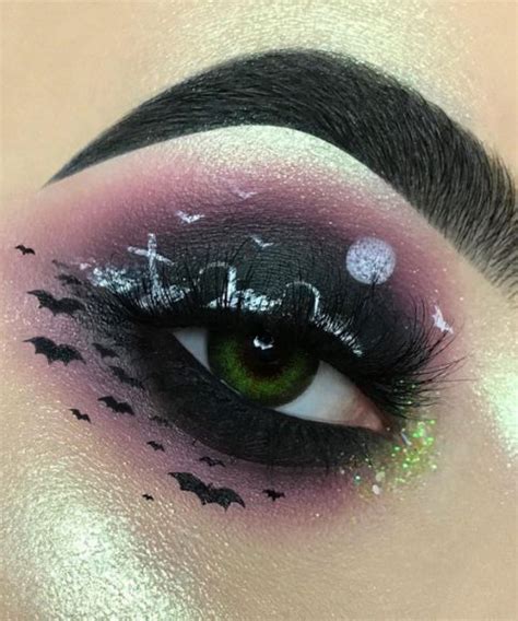 Ghoulish Glam 50 Spooky Halloween Eye Makeup Ideas Graveyard Inspired Look
