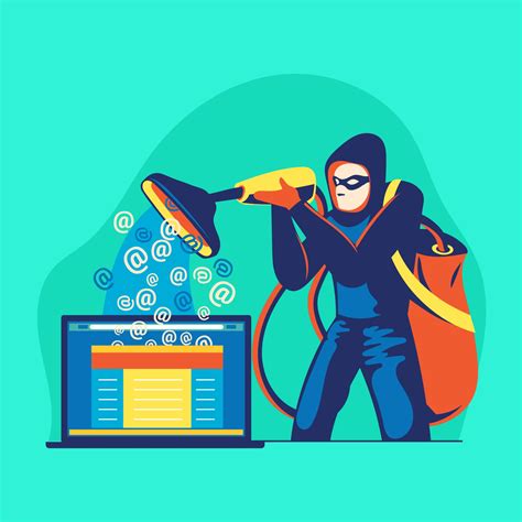 Hacker Phishing Scam Attack Web Security Vector Concept Of Phishing And Fraud 2403923 Vector Art
