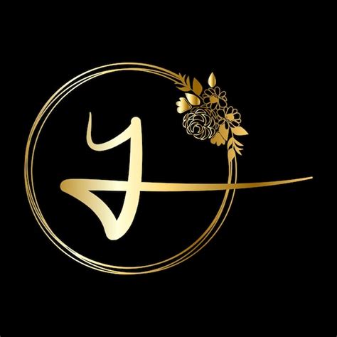 Premium Vector Y Initial Logo Wedding Handwriting Logo Vector Template