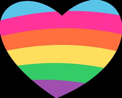 Rainbow Heart Emoji Drawing
