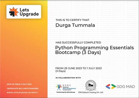 Durga Tummala On Linkedin Python Programming