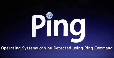 Operating Systems Can Be Detected Using Ping Command