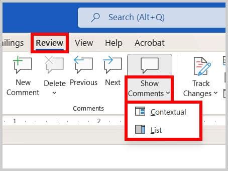 How To Use Comments In Microsoft Word Modern Comments