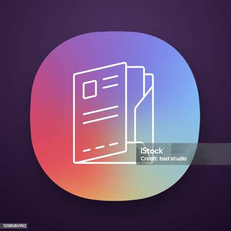 문서 폴더 종이 케이스 앱 아이콘 Ui Ux 사용자 인터페이스 웹 또는 모바일 응용 프로그램입니다 포트폴리오 벡터 절연