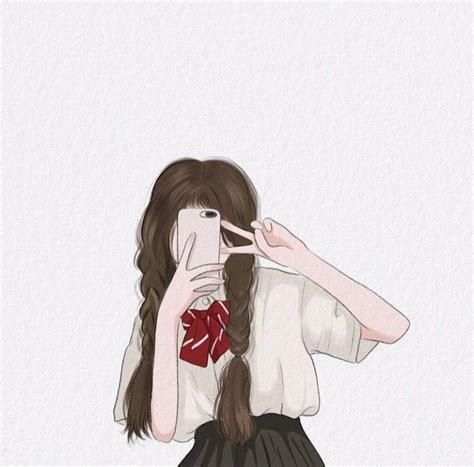Hình ảnh Anime Cầm điện Thoại Che Mặt đẹp Nhất