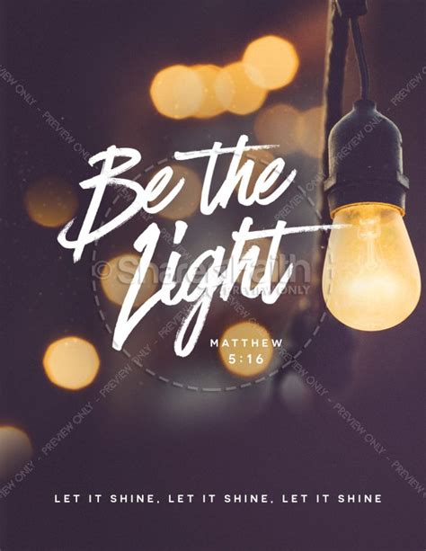 Be The Light Church Flyer Template Sharefaith Media