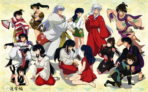Inuyasha Higurashi Kagome Sesshoumaru Kikyou Sango And More Inuyasha Drawn By Tennen