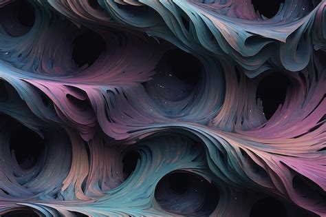 Premium Photo Dimensional Warp Fractals Grunge Background With