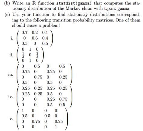 Solved B Write An R Function Statdist Gamma That