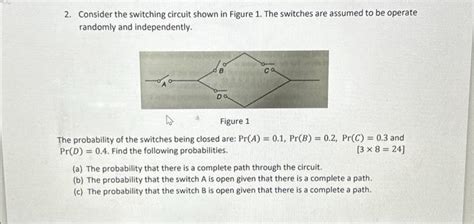 Solved Consider The Switching Circuit Shown In Figure Chegg