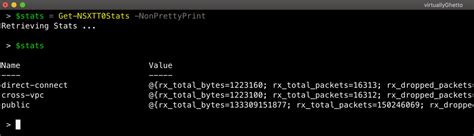 retrieving network statistics on vmware cloud on aws using nsx t policy api