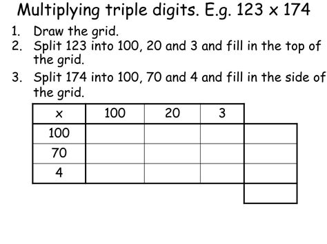 PPT Multiplying Using The Grid Method PowerPoint Presentation Free Download ID