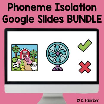Phonemic Awareness Google Slides Bundle Phoneme Isolation Activities