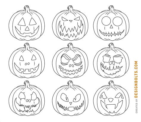 Scary Pumpkin Drawing