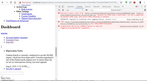 Php Magento 232 On Windows 10 Xampp Distorted Backend Stack