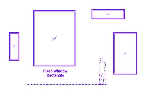 Fixed Window Rectangle Dimensions And Drawings