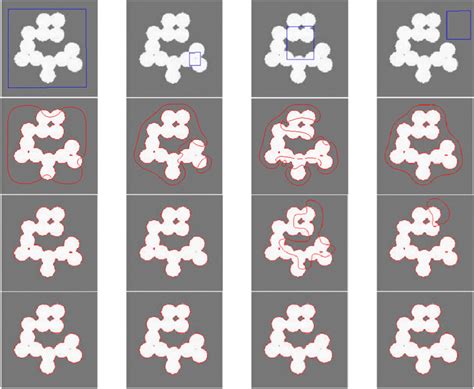 Different Initialization Locations Of Level Set And Corresponding Download Scientific Diagram