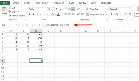 How To Count Cells That Are Greater Than Value In Excel
