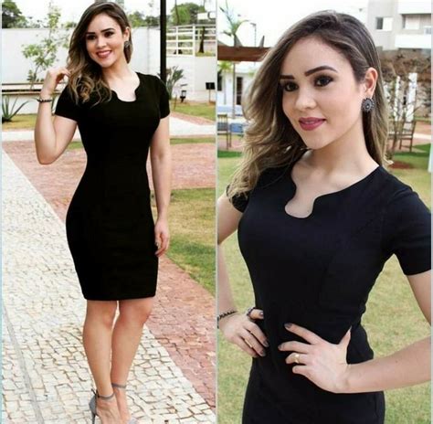 Pin By Analia Correa On Moda Nice Black Dress Pretty Outfits Black