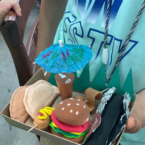 Monet Art 아이클레이로 소풍도시락 만들기 아기자기 귀여운 음식들 손톱에 낄것같은