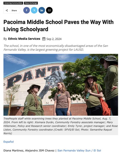 Pacoima In The News About Us Pacoima Middle School