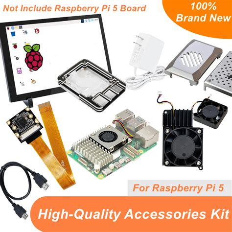 Raspberry Pi 5 Accessories Complete Full Kit Latest New Rpi5 Case Cooling Fan Cooler Without 4gbpng