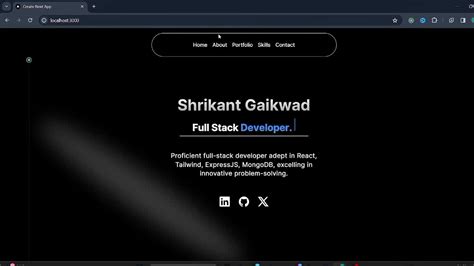 Shrikant Gaikwad On Linkedin Nextjs Aceternityui Portfolio Webdev Webdev Codelife