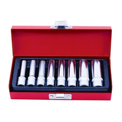 Standard 9pc 1 4 Inch Drive 6 Point Socket Set And Tool Kit In Blow