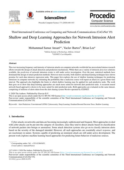 Pdf Shallow And Deep Learning Approaches For Network Intrusion Alert Prediction
