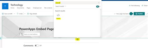 Embed PowerApps In SharePoint Modern Page