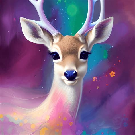 Bambi On A Rainbow · Creative Fabrica