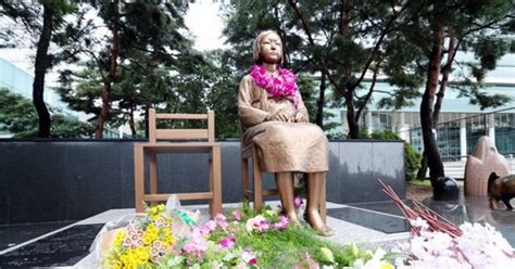 용인시청에 자리잡은 용인 평화의 소녀상