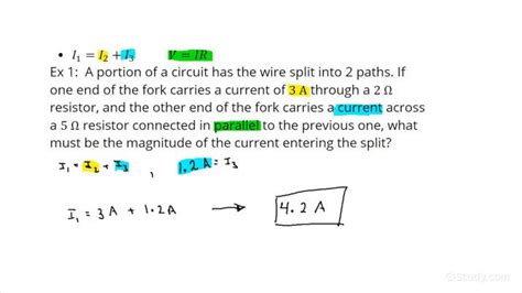 How To Use The Junction Rule To Find The Current Entering A Junction Physics