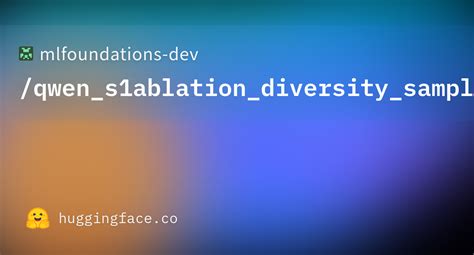 Mlfoundations Dev Qwen S1ablation Diversity Sampling 3k Hugging Face