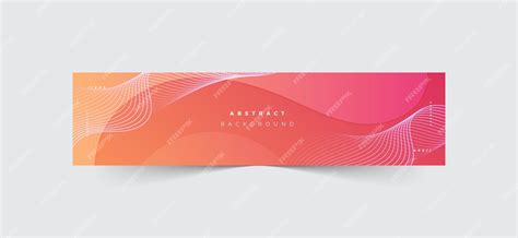 Premium Vector Wave Linkedin Banner Abstract Background Design