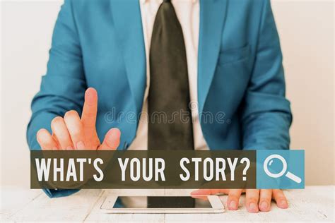 Writing Note Showing What S Your Story Question Business Photo Showcasing Asking Demonstrating