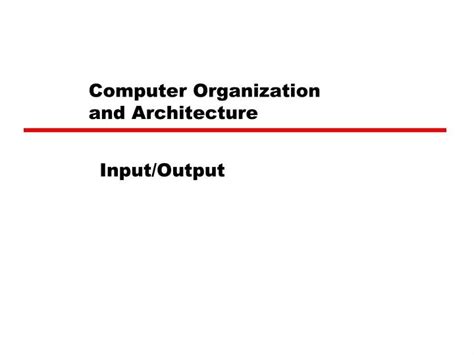 Ppt Computer Organization And Architecture Powerpoint Presentation Free Download Id4894650