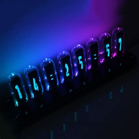 Oled Lcd Screen Table Clock Nixie Glow Tube Clock Led Wifi Diy Digital