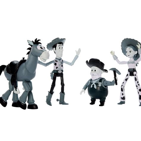 Disney Pixar Toy Story Woody's Roundup Black and White Variant 7-Inch ...