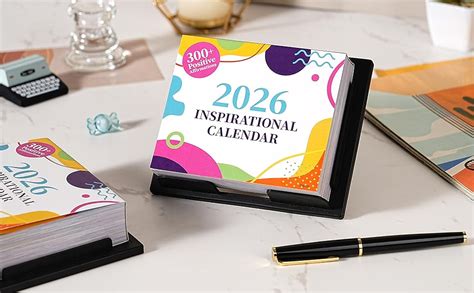 2026 Motivational Calendar 2026 Desk Calendar With 300