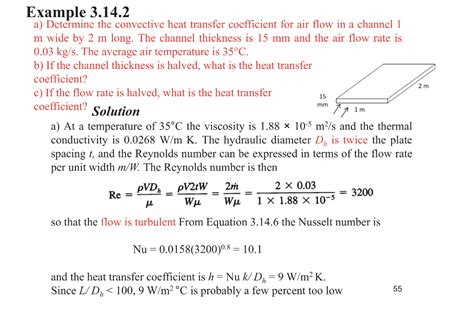 Solved 2 M Example 3 14 2 A Determine The Convective Heat Chegg