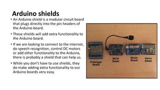 Arduino Microcontroller Ins And Outs With Pin Diagram Ppt