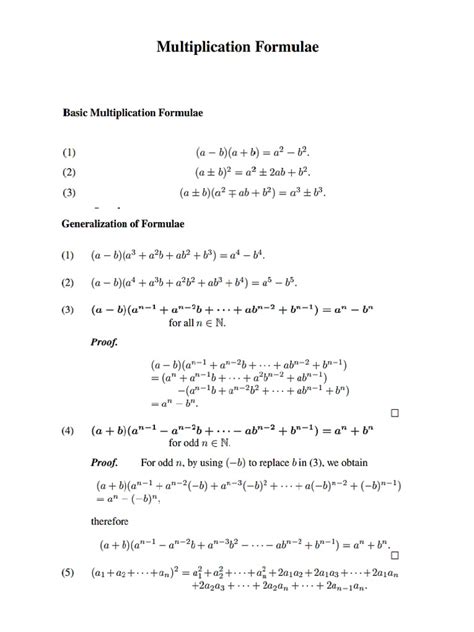 Multiplication V1 Pdf