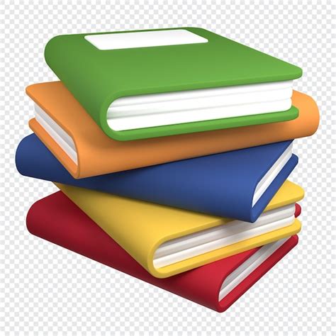 3d Render Libros 3d Render Icono De Libro Multicolor Pila De Libros