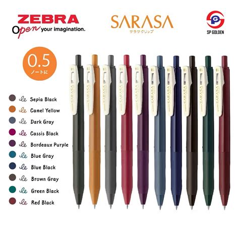 Zebra Sarasa Clip Vintage Series Gel Pen 05mm Shopee Malaysia